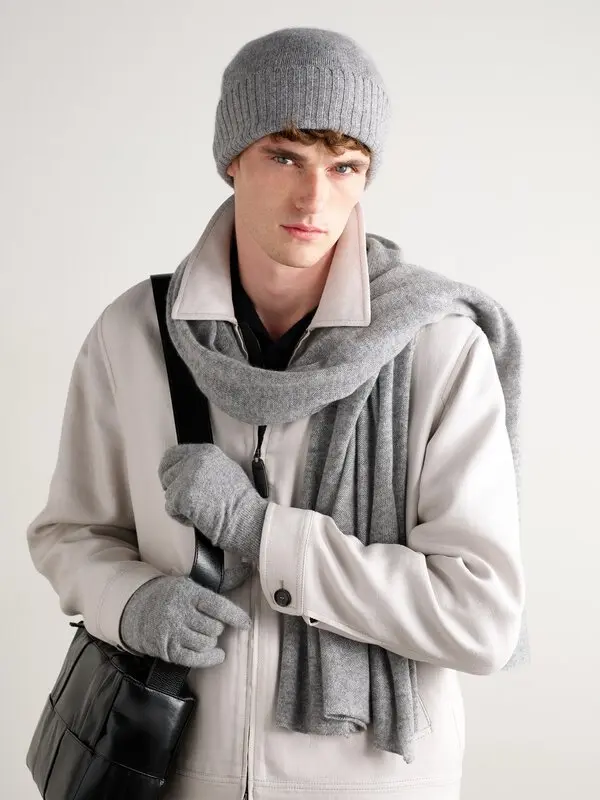 ALLUDE Cashmere Scarf, Beanie, And Gloves Set