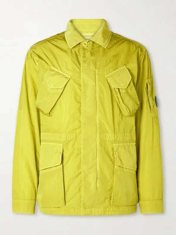 C.P. COMPANY Garment-dyed Chrome-r Shell Field Jacket - Yellow