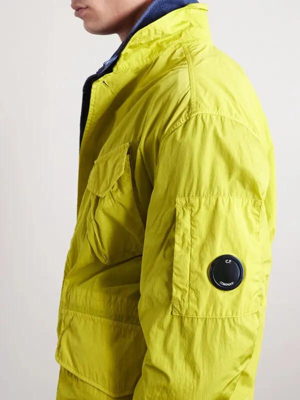 C.P. COMPANY Garment-dyed Chrome-r Shell Field Jacket - Yellow