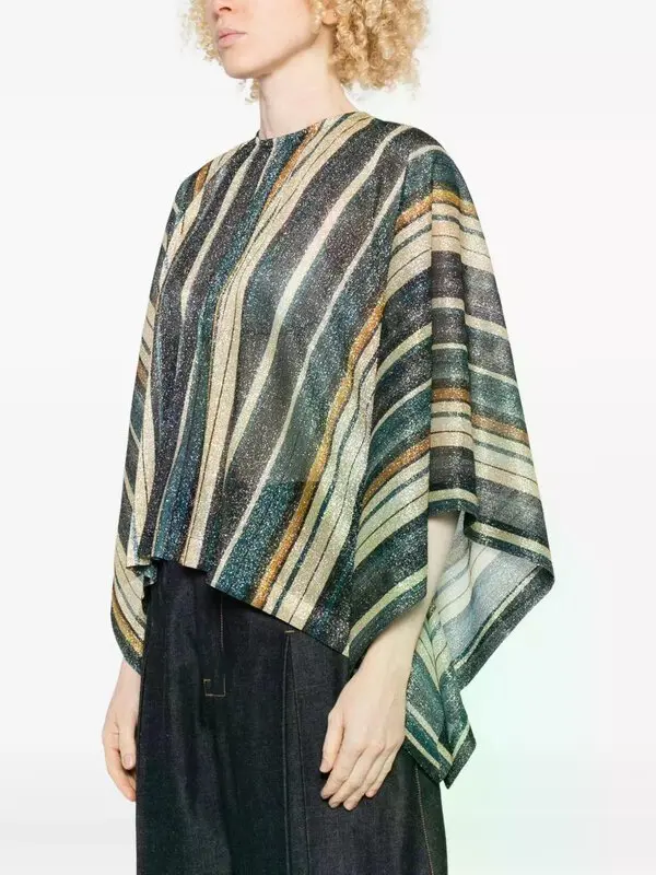 SIYU Zoe Striped-pattern Kaftan - Blue