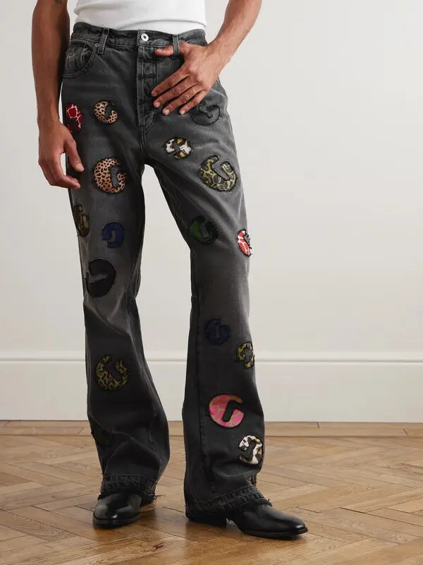 GALLERY DEPT. G-time Flared Distressed Jeans