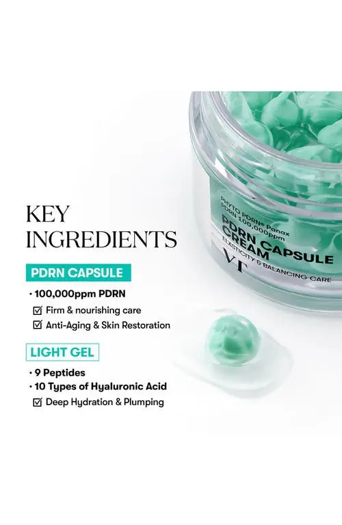 VT COSMETICS Pdrn Capsule Cream 100 - Silver/green