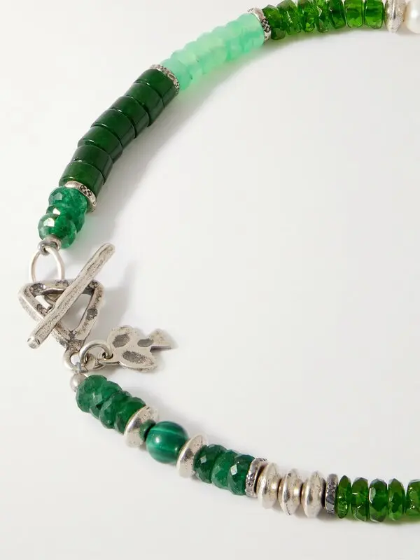 PEYOTE BIRD Forest Grove Sterling Silver Multi-stone Bracelet