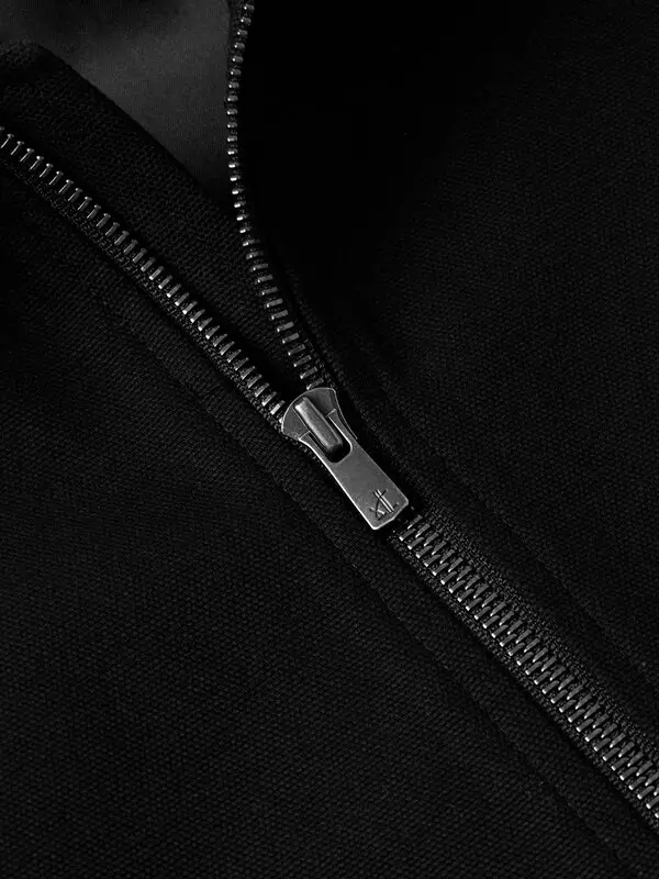 NILI LOTAN Donatello Canvas Jacket With Leather Trim