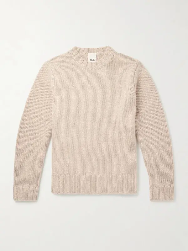 ALLUDE Cashmere Sweater - Neutrals