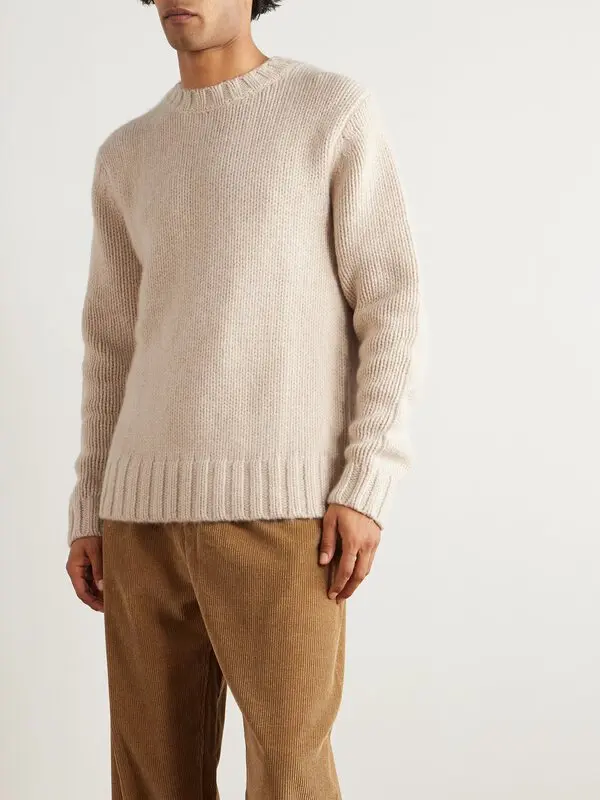 ALLUDE Cashmere Sweater - Neutrals