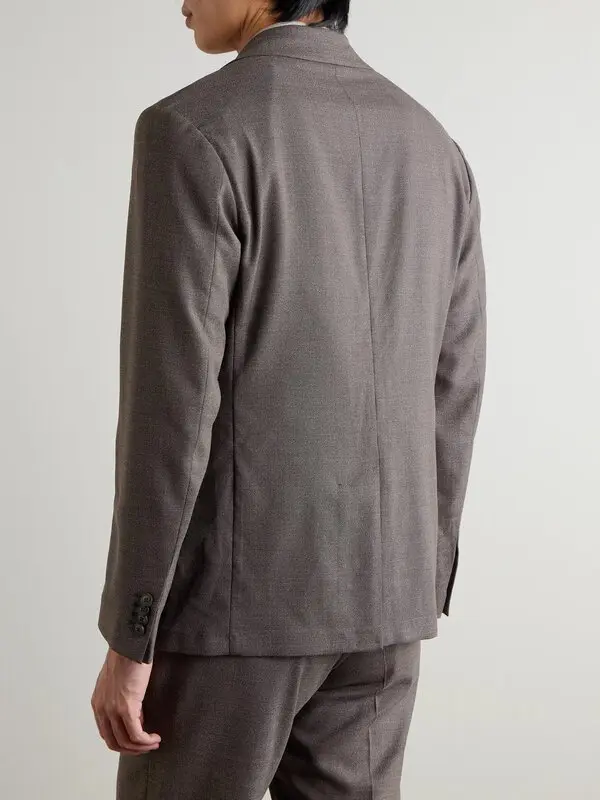 Sunspel Textured Wool-blend Suit Jacket
