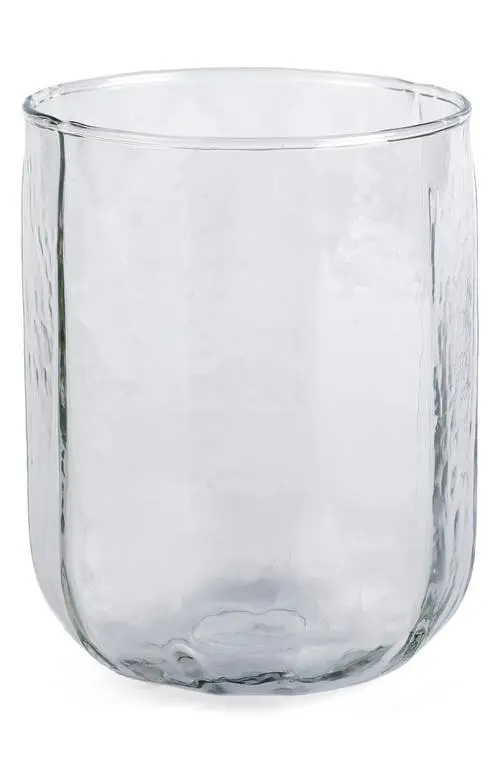 CASA AMAROSA Hammered Water Glass - Transparent