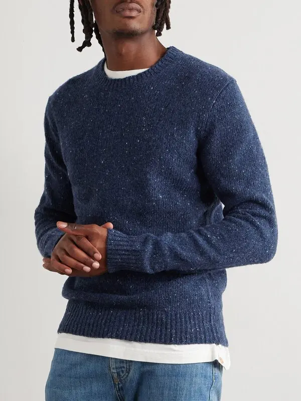Hartford Wool-blend Sweater - Blue