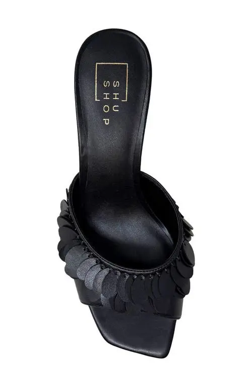 SHU SHOP Grace Embellished Slide Sandal - Black