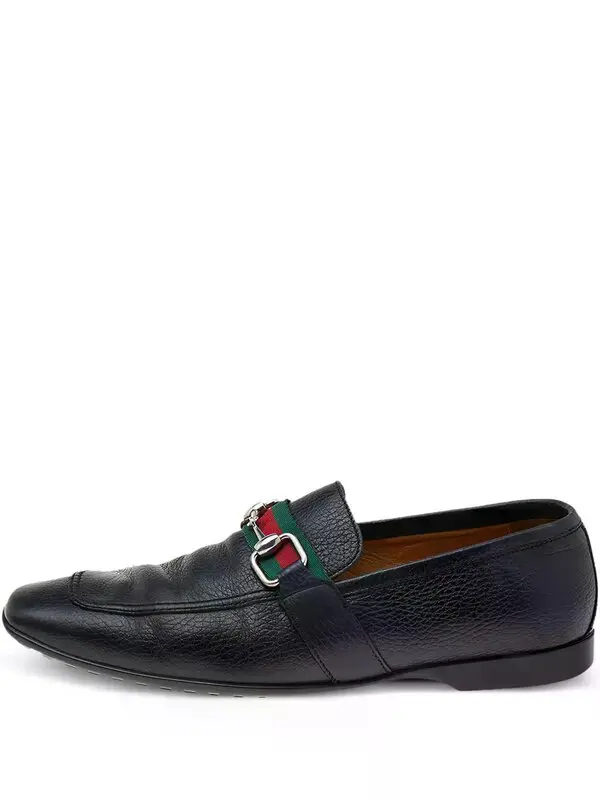 Gucci Leather Loafers With Horsebit Detailing