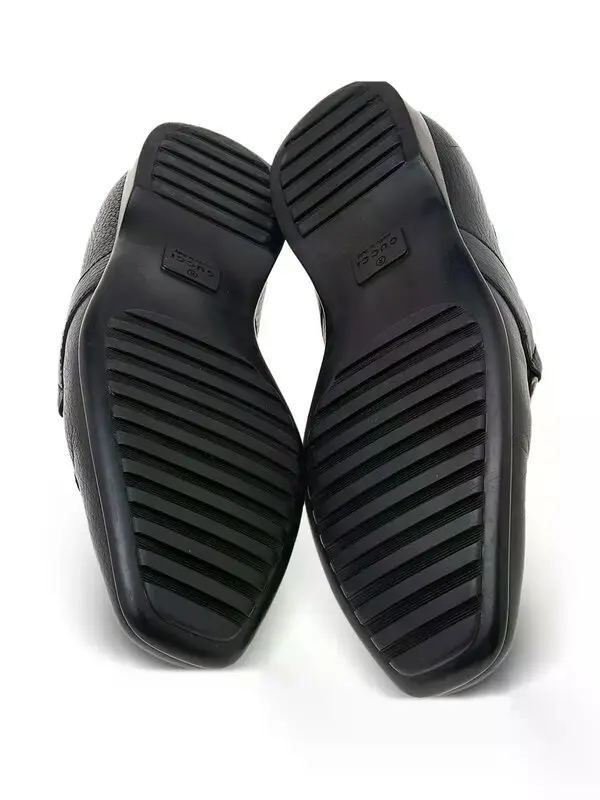 Gucci Leather Loafers With Horsebit Detailing