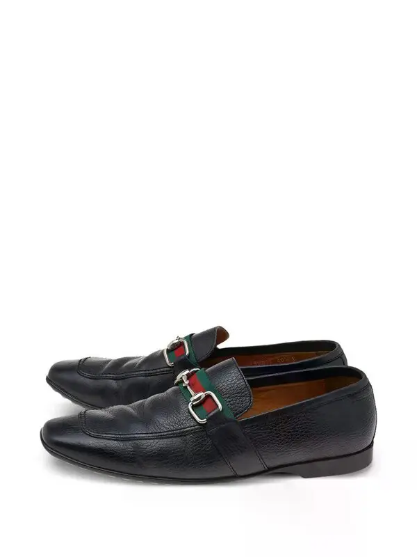 Gucci Leather Loafers With Horsebit Detailing