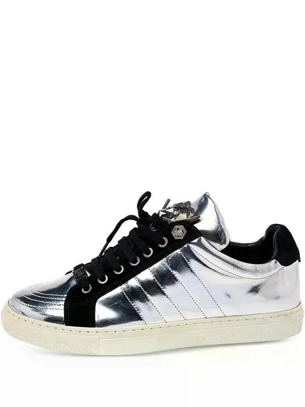 Philipp Plein Metallic-effect Panelled Sneakers