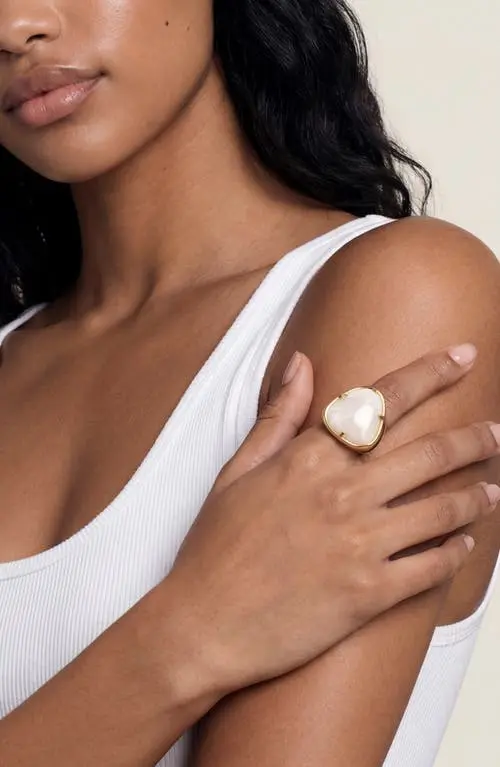 Ettika Solstice Statement Ring - Bone