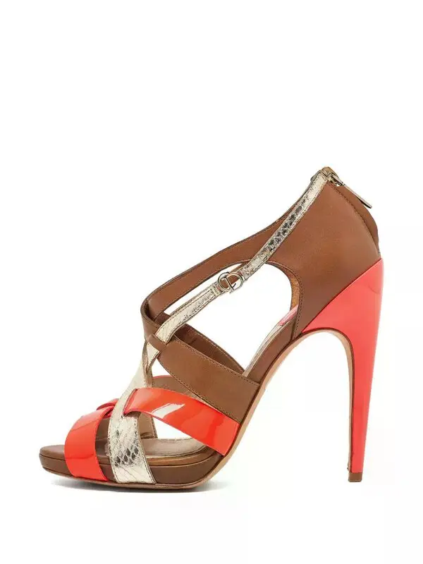 Dior 10mm Leather Strappy Sandals
