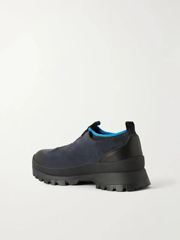 Blue Blue Japan Pg Rubber-trimmed Suede Sneakers