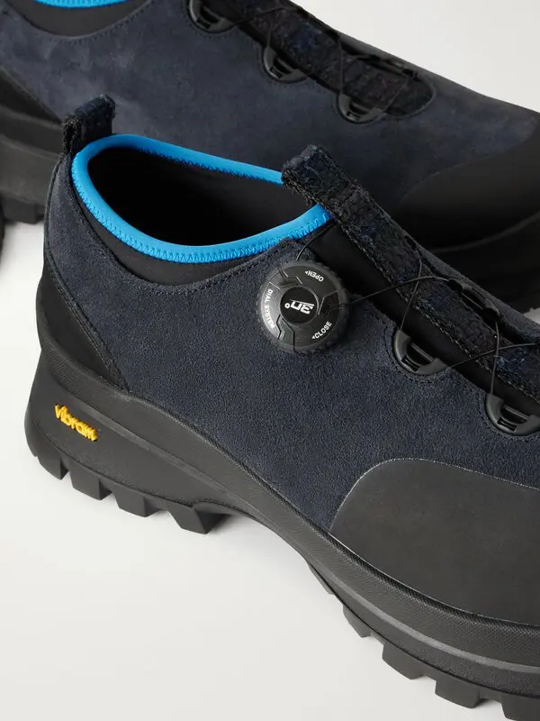 Blue Blue Japan Pg Rubber-trimmed Suede Sneakers