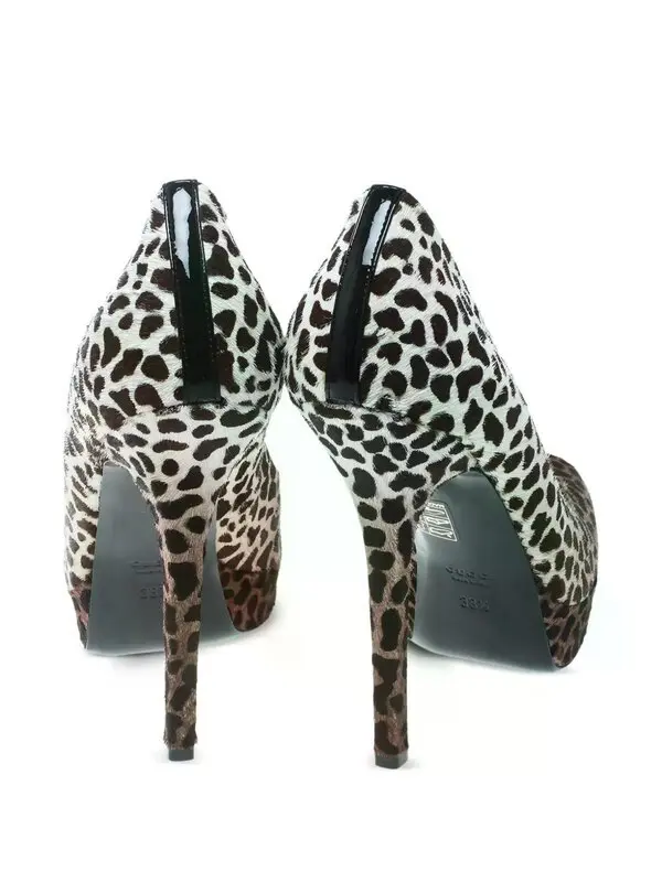 Gucci 135mm Leopard-print Pumps