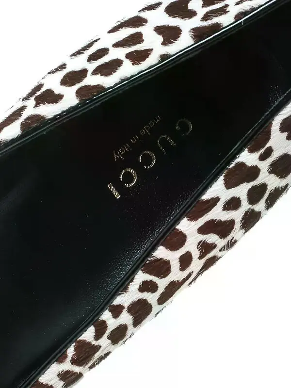 Gucci 135mm Leopard-print Pumps