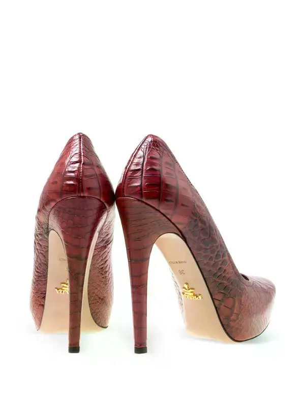 Prada Leather Heeled Pumps