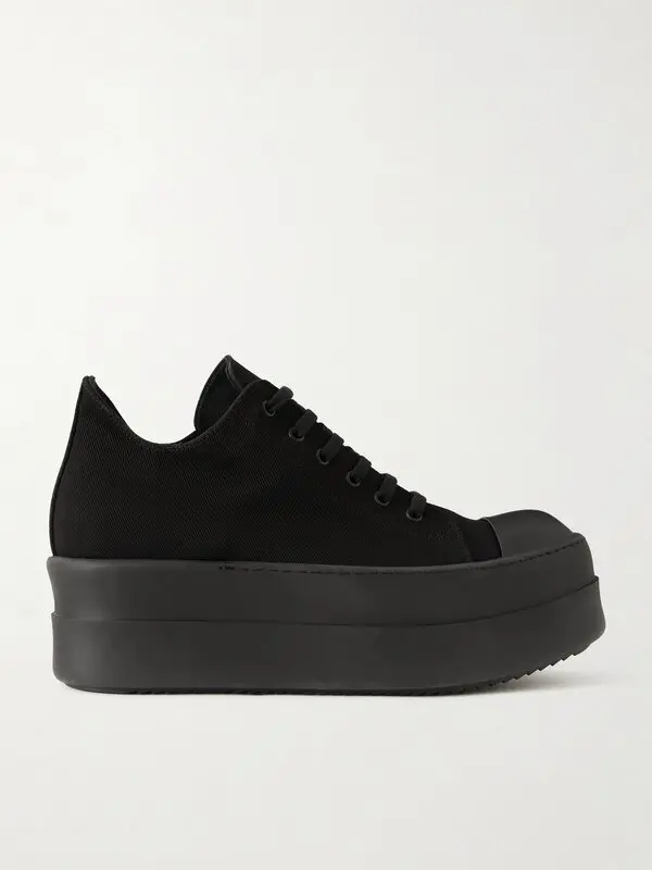 Rick Owens Mega Bumper Low Denim Sneakers
