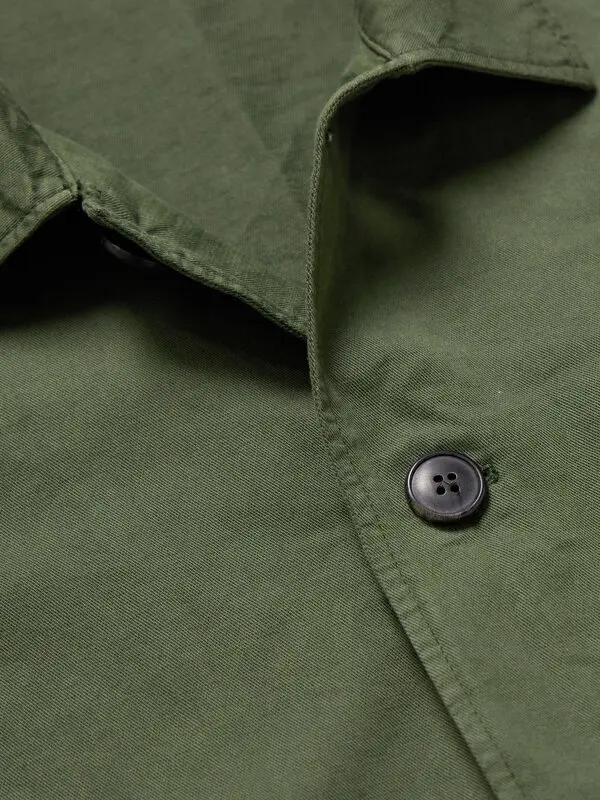 Sunspel Cotton And Linen-blend Field Jacket