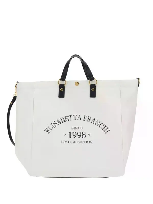 Elisabetta Franchi Top-handle Shoulder Bag - White