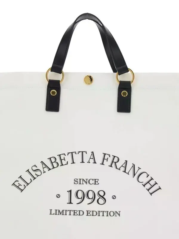 Elisabetta Franchi Top-handle Shoulder Bag - White