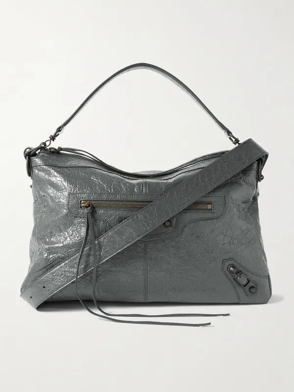 Balenciaga Le City Moto Medium Messenger Bag - Gray