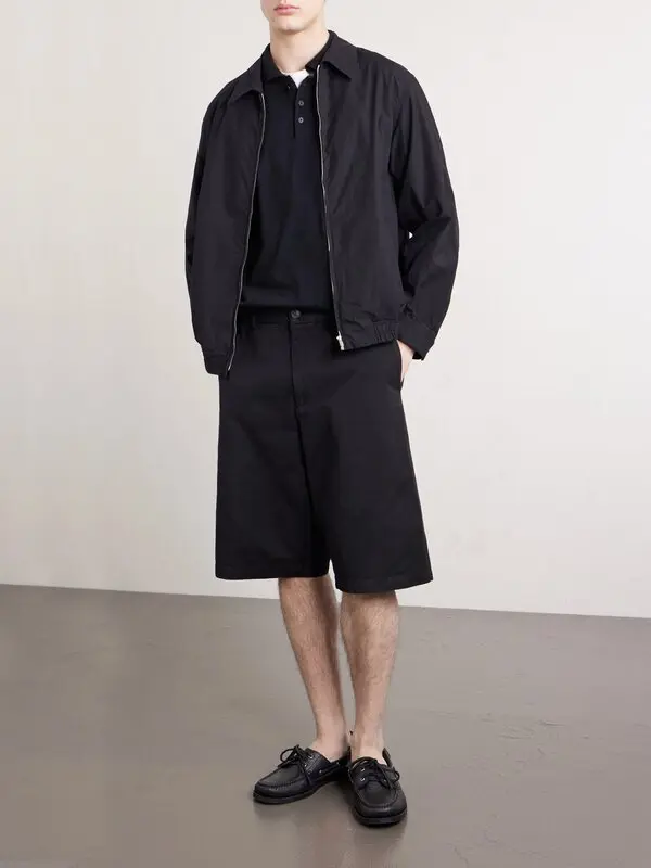 ATON Cotton-blend Polo Sweater