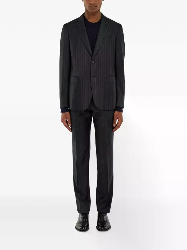 FERRAGAMO Wool Pinstripe Suit