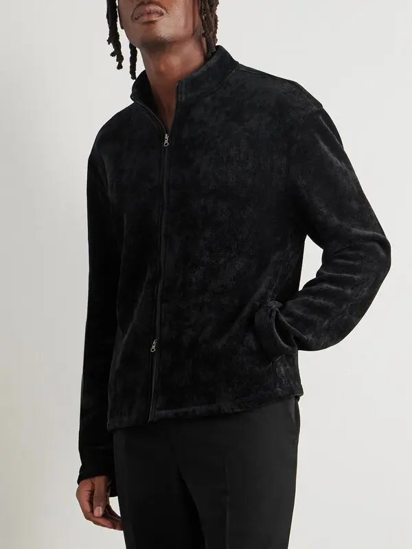 AMOMENTO Velvet Zip-up Jacket