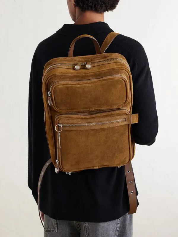 Acne Studios Camero Gym Suede Backpack