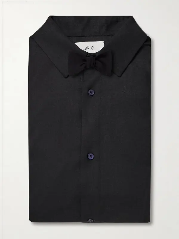 Mr P. Wool, Silk And Cashmere-blend Shirt - Gray