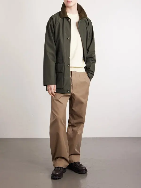 Loro Piana Horsey Leather-trimmed Field Jacket - Green