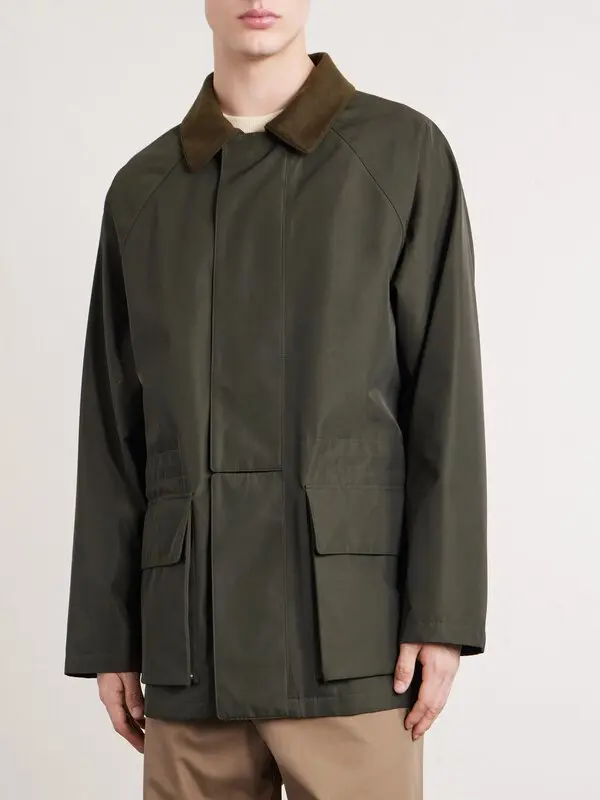 Loro Piana Horsey Leather-trimmed Field Jacket - Green