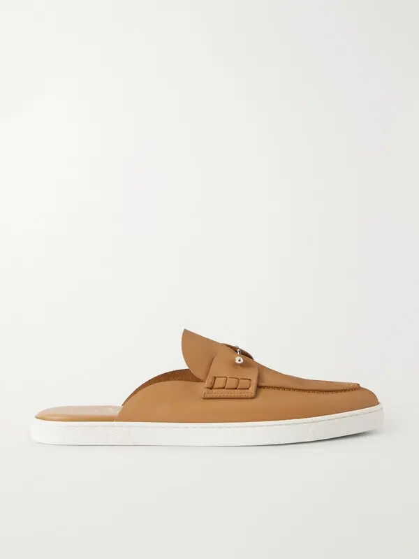 CHRISTIAN LOUBOUTIN Chanme Embellished Leather Mules