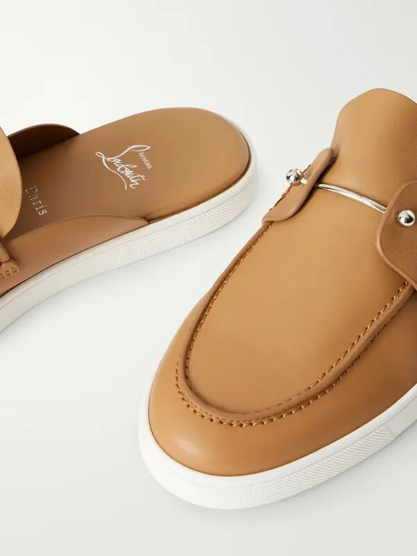 CHRISTIAN LOUBOUTIN Chanme Embellished Leather Mules