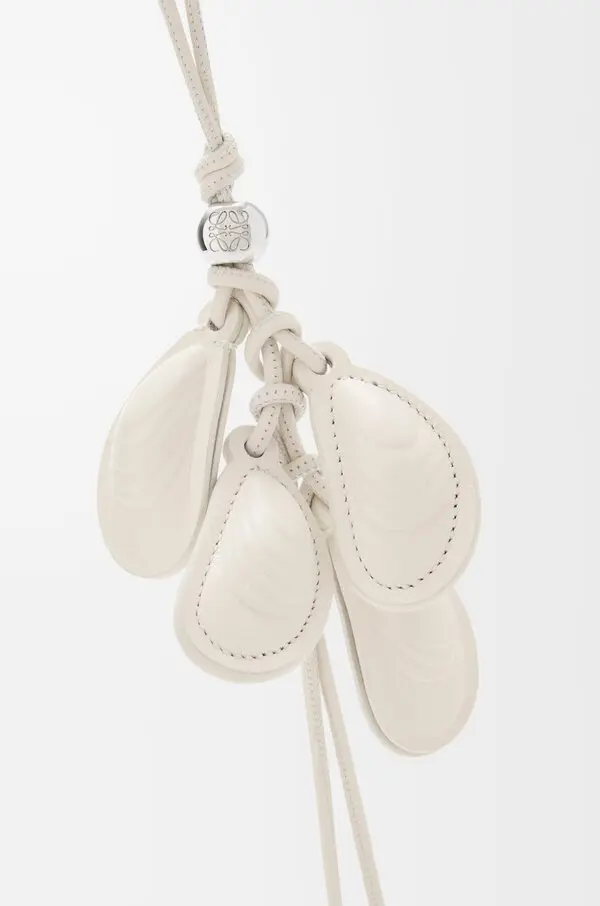 Loewe Leather Shell Charm - White