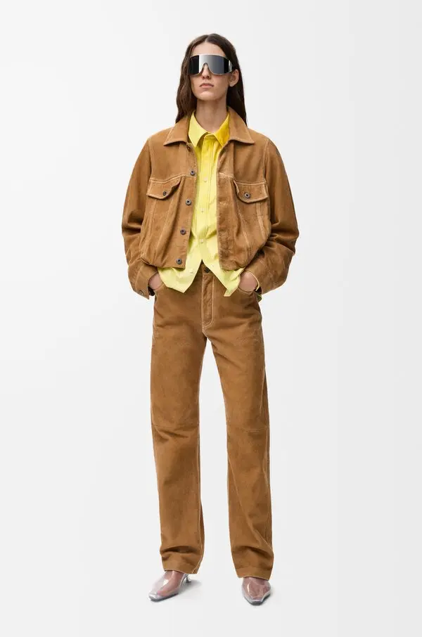 Loewe Suede Jacket - Camel