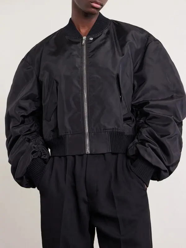 Rick Owens Secchia Flight Bomber Jacket - Black