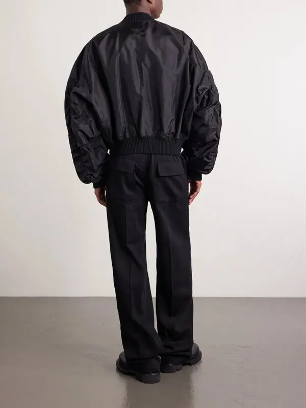 Rick Owens Secchia Flight Bomber Jacket - Black