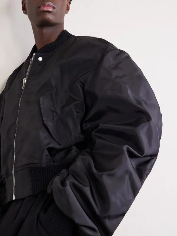 Rick Owens Secchia Flight Bomber Jacket - Black