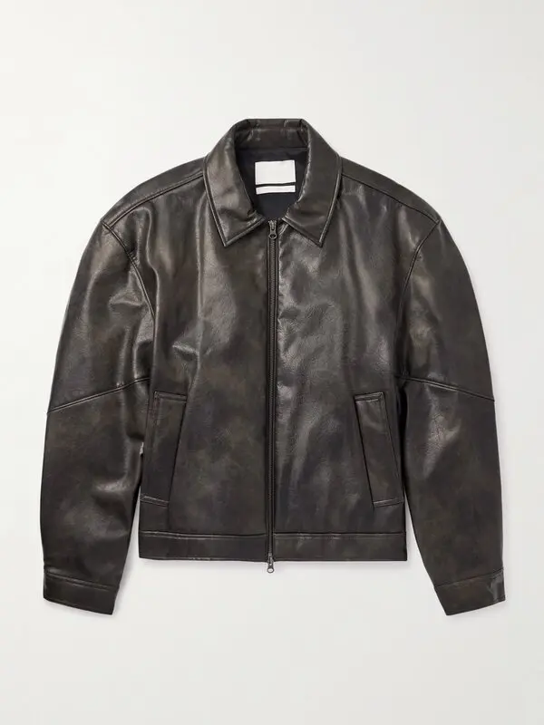 AMOMENTO Textured Blouson Jacket