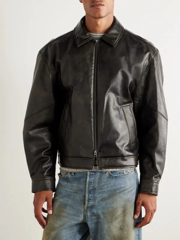 AMOMENTO Textured Blouson Jacket