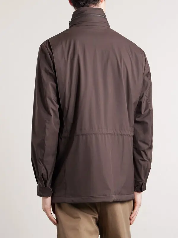 Loro Piana Traveller Windmate® Shell Hooded Field Jacket - Brown