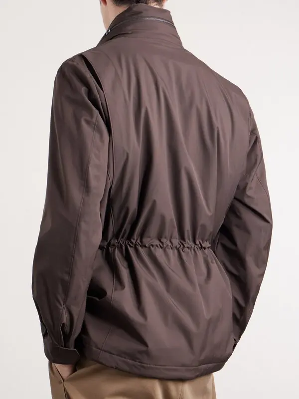 Loro Piana Traveller Windmate® Shell Hooded Field Jacket - Brown