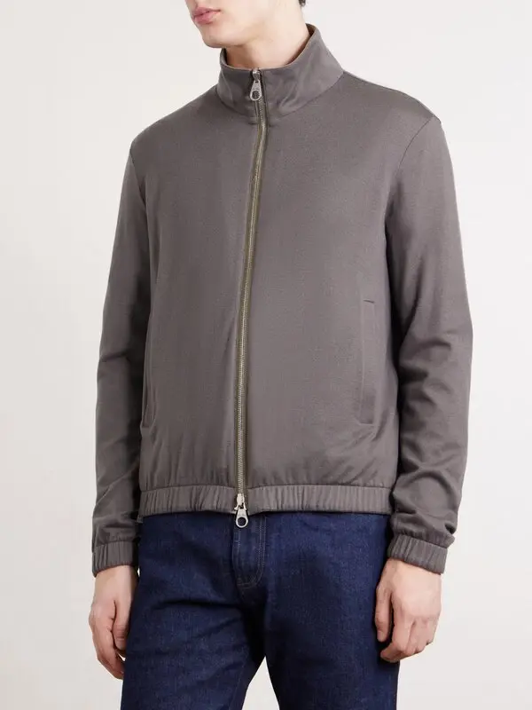 Loro Piana Reversible Windmate® Storm System® Nylon And Cashmere Blouson Jacket - Brown