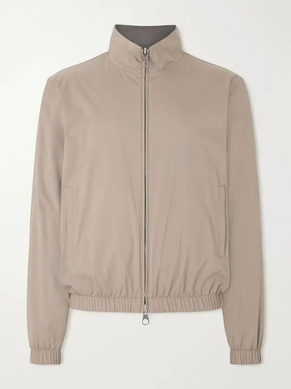 Loro Piana Reversible Windmate® Storm System® Nylon And Cashmere Blouson Jacket - Brown